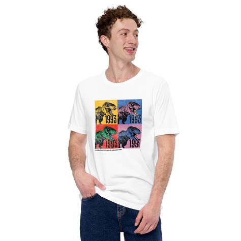 Jurassic Park 30th Anniversary Pop Art Unisex T Shirt