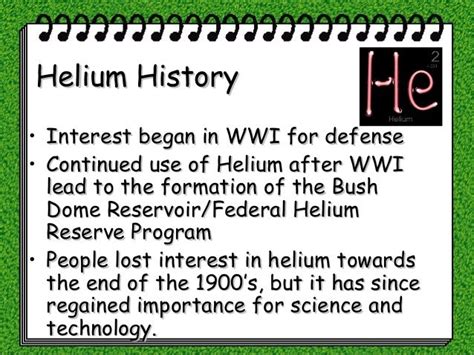Properties And Uses Of Helium