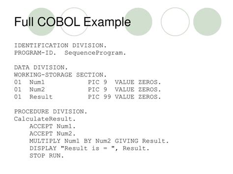 Ppt Introduction To Cobol Programming Powerpoint Presentation Free Download Id6744034