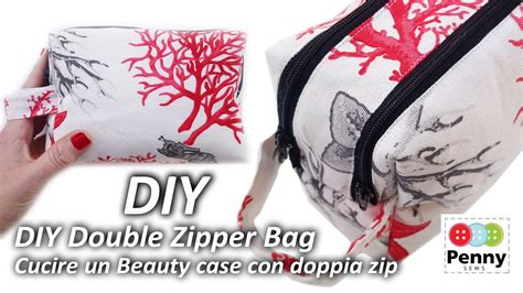 Diy Double Zipper Bag Cucire Un Porta Trucchi Fai Da Te How To Make