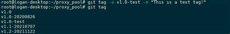 git 子命令 git tag 常用命令实操教程 git loganjin