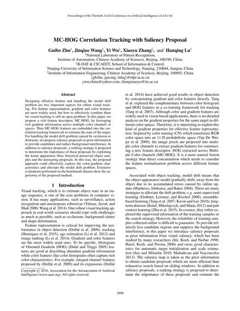 Pdf Mc Hog Correlation Tracking With Saliency Proposal Dokumen Tips