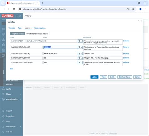 CentOS Stream 9 Zabbix 7 0 監視対象項目を追加する Server World