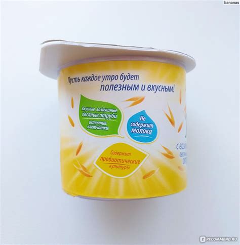 Продукт овсяный ферментированный Т. Велле Полезное утро "Черника ...