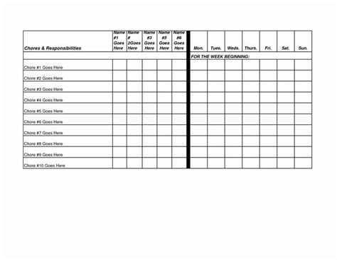 30 Free Blank Chart Templates Example Document Template Printable