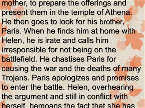 The Farewell Between Hector And Andromache Pptx