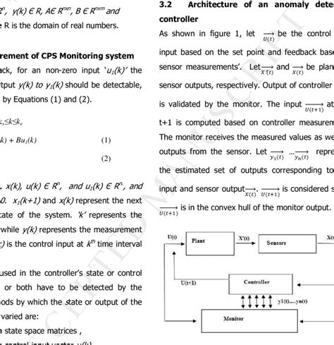 anomaly detecting controller the monitor analyzes the possible