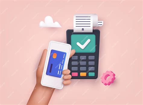 Premium Vector 3d Web Vector Illustrations Contactless Payment Near Field Communication Premium Vector 3d Web Vector Illustrations Contactless Payment Near Field Communication