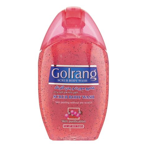 شامپو بدن گلرنگ صورت و بدن اسکرپ صورتی 280 گرم وب شاپ شفق