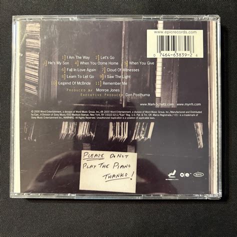 Cd Mark Schultz Self Titled 2000 Hes My Son I Am The Way The