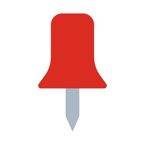 Red Map Pin Vector Illustration Icon Isolated White Button Element