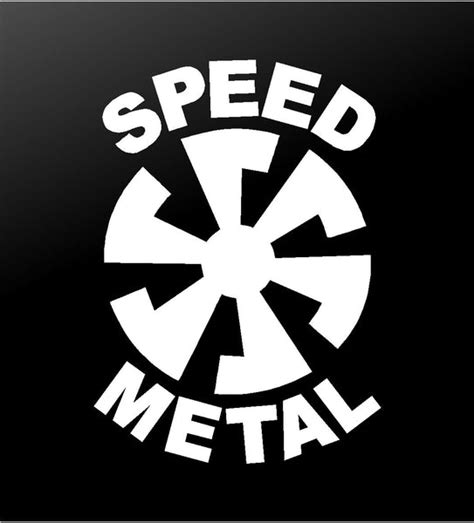 Speed Metal Thrash Heavy Metal Vinyl Decal Car Window Laptop Guitar St