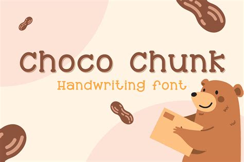 Choco Chunk Font By Plerndigiart · Creative Fabrica