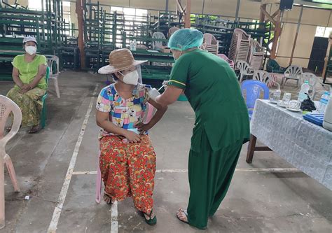 ညောင်တုန်းမြို့နယ်တွင် ကိုဗစ် ၁၉ ရောဂါကာကွယ်ဆေး ဒုတိယအကြိမ်ထိုးနှံပေး