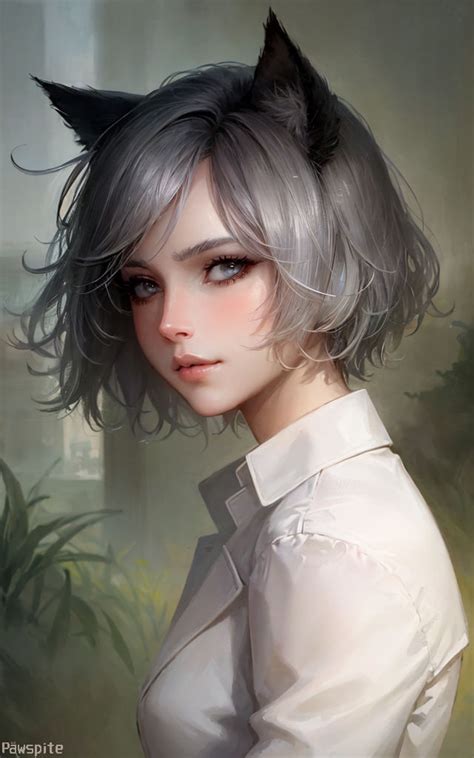 Catgirl Portrait By Pawspite On Deviantart