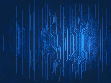 premium photo blue digital binary data on computer screen background