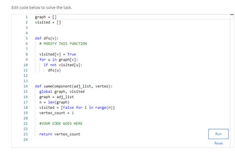 Solved Given An Adjacency Matrix For An Undirected Graph Chegg