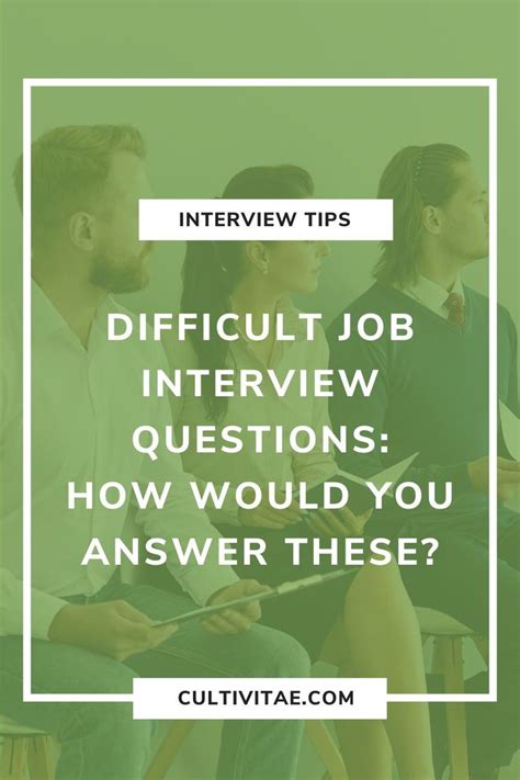 How Would You Answer These Top 10 Most Difficult Interview Questions? | Difficult interview ...