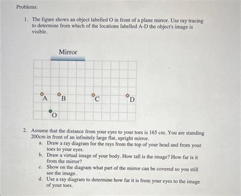 Solved The Figure Shows An Object Labelled O In Front Of Chegg