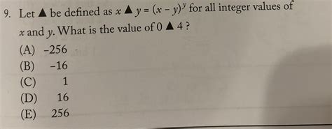 Solved Let Δ ﻿be defined as xΔ=(x-y)y ﻿for all integer | Chegg.com