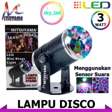 Jual Lampu Disco Sensor Suara Mitsuyama Ms 357 Lampu Disco Stand