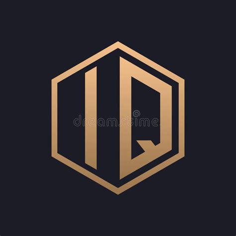 Elegant Hexagon Letter Iq Logo Design Initial Luxurious Iq Logo