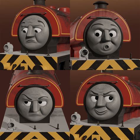 James The Red Engine Face