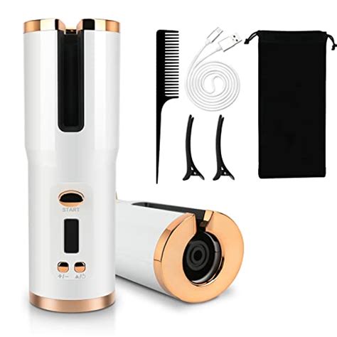 Augot Cordless Automatic Curling Iron Rechargeable Hair Curling Wand Portable Electric Curling