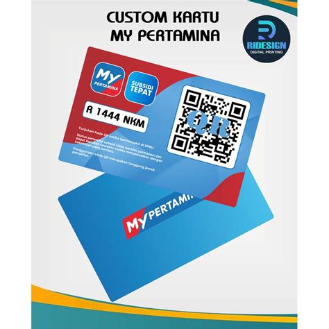 Jual Kartu My Pertamina Cetak Kartu PVC Bahan Premium ID Card Shopee