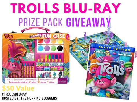 Trolls Blu Ray Prize Pack Giveaway Kat Balog
