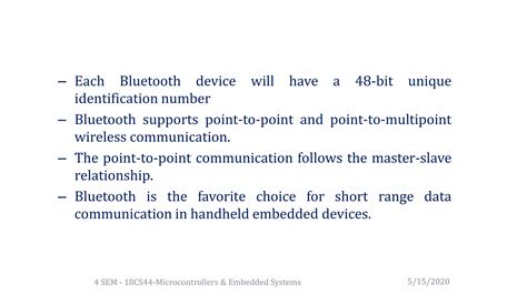 Communication Interface Of The Embedded Systems Ppt