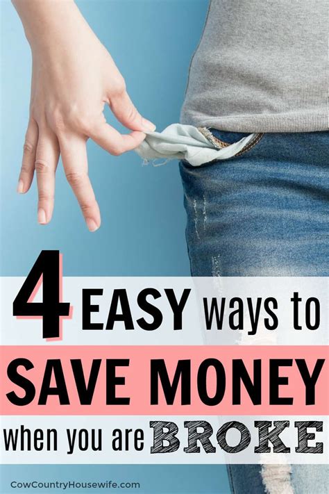 How To Save Money When You Re Broke