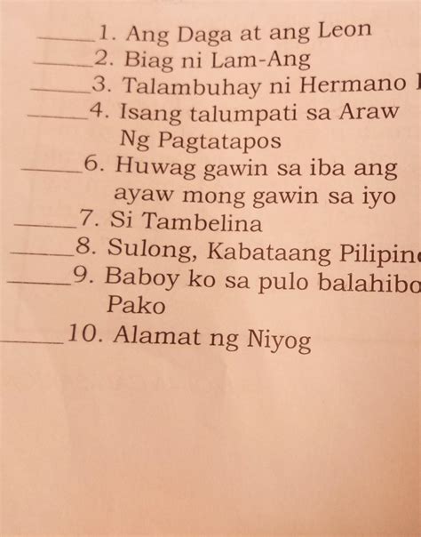 Ang Leon At Ang Daga Lion And The Mouse In Filipino