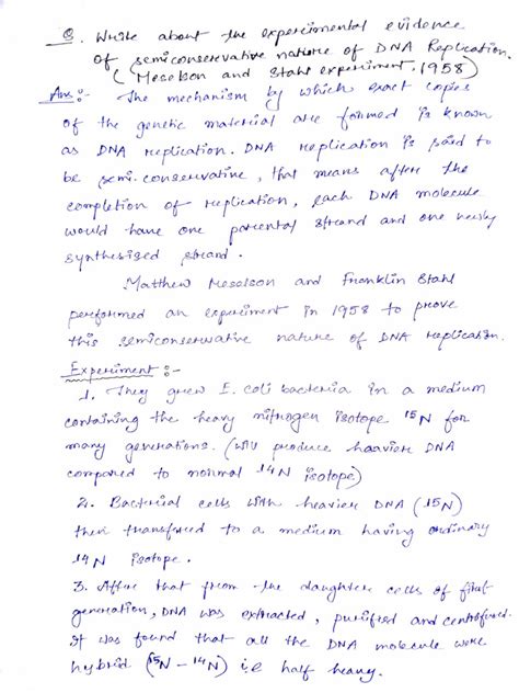 Semiconservative Dna Replication Pdf Genetic Engineering Biology