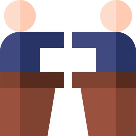 Icono De Debate Basic Straight Flat