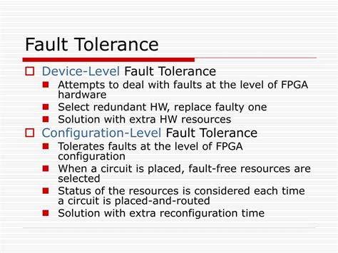 ppt a survey of fault tolerant methodologies for fpga s powerpoint