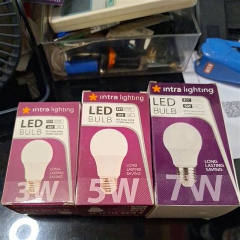Jual Intra Led Bulb E27 Bohlam Warm White Shopee Indonesia