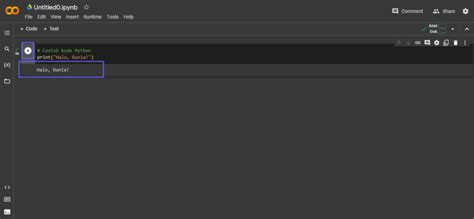 Kenalan Sama Google Colab Dan Ketahui Cara Menggunakannya