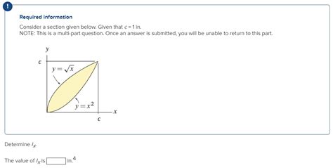 Solved Required Information Consider A Section Given Below