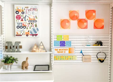 How To Organize An Elfa Playroom Virtual Learning Space Pinch Of Help