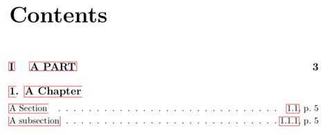 Table Of Contents Uppercase For Toc Entries With Etocname Tex