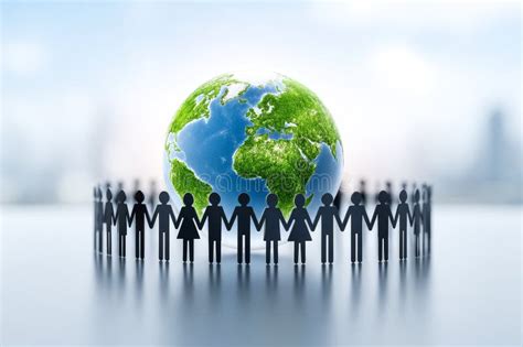 Global Unity Network Connection Symbolizing Global Collaboration Unity Environmental Awareness