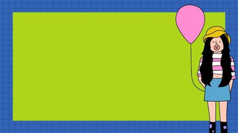 Free Vector Girl Blowing Bubble Gum And Pink Balloon Background Vector