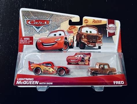 2013 Disney Pixar Cars Lightning Mcqueen And Rust Eze Neu Und