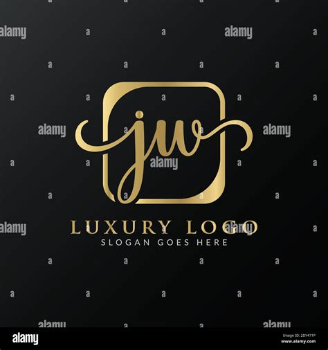 Modèle De Scénario De Logo Jw De La Lettre Créative Logo Jw De La