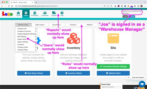 Adding Users And Restricting Access Event Rental Systems
