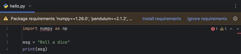 Use Requirements Txt PyCharm Documentation