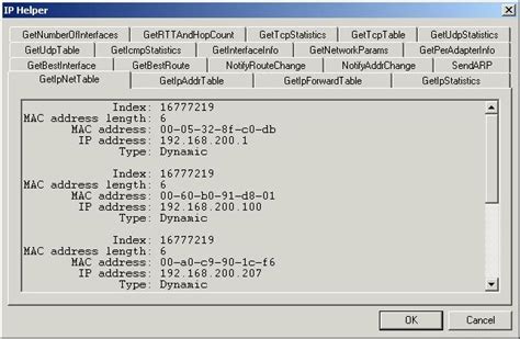 More On Using Ip Helper Apis Codeproject