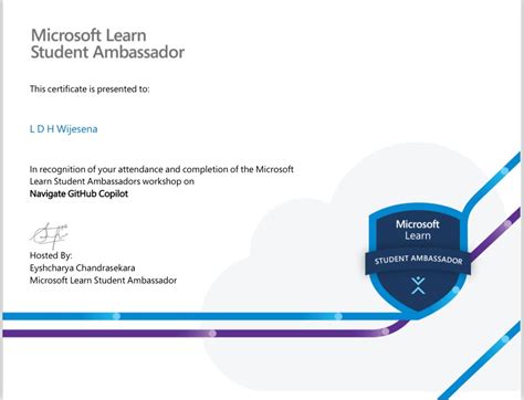 Microsoftlearn Githubcopilot Aiintech Softwareengineering Dulmin Harithapriya