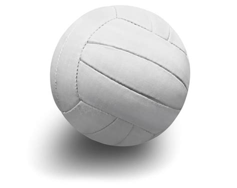 Ilustración De Pelota De Voleibol Sobre Fondo Blanco Vector Premium